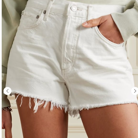 Agolde | Shorts | Agolde Parker Vintage Cut Off Shorts White Size 27 ...